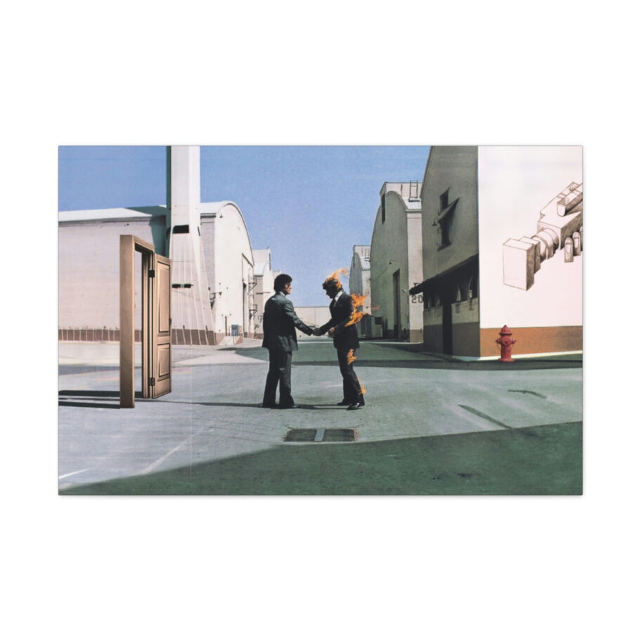 Pink Floyd "Wish You Were Here" Extended Album Cover Art Canvas